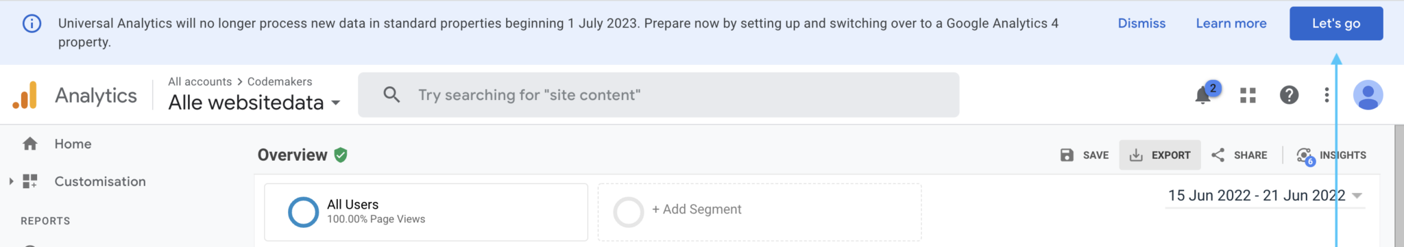 Guide til opsætning af Google Analytics 4 (2 minuter) – CodeMakers